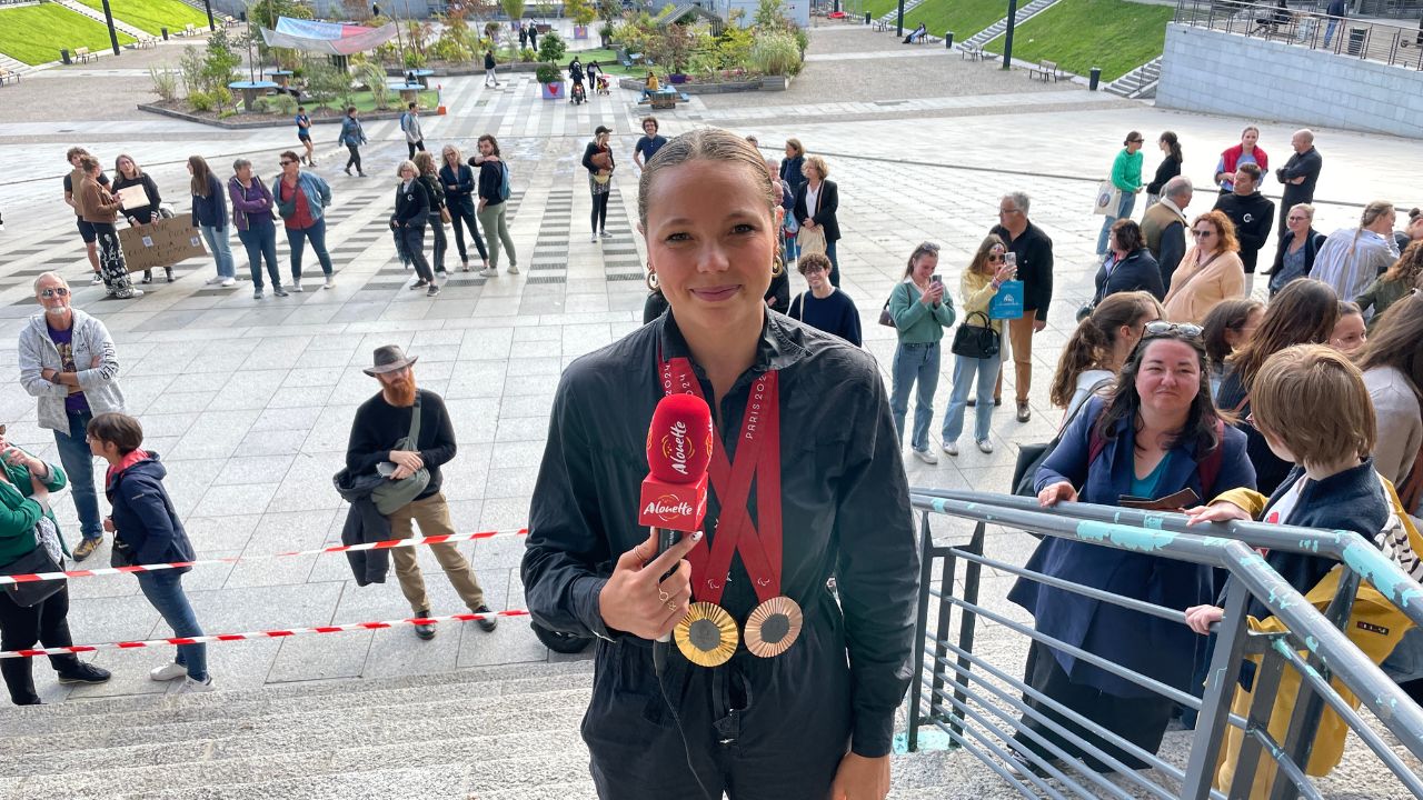 La championne paralympique Emeline Pierre de retour à Brest