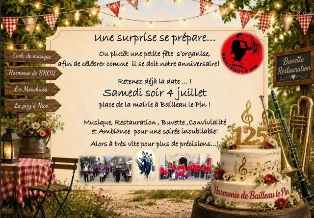 RADIO INTENSITE | BAILLEAU-LE-PIN - Les 125 ans de l'Harmonie