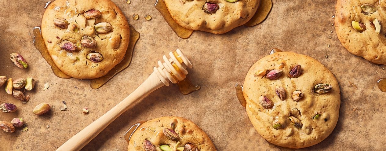 DKL - Cookies aux pistaches et miel