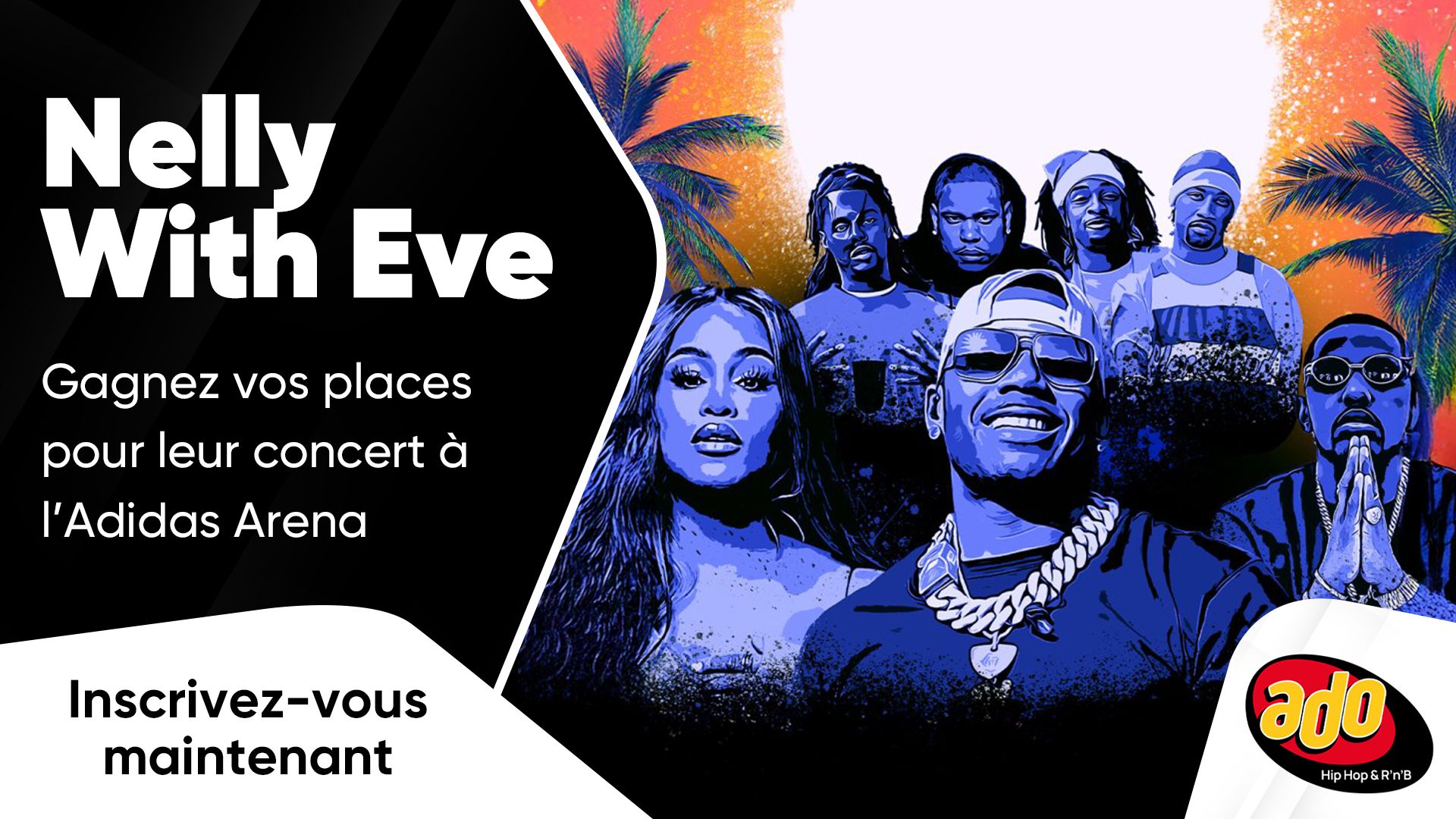 Nelly With Eve : gagnez vos places pour leur concert à l'Adidas Arena ...
