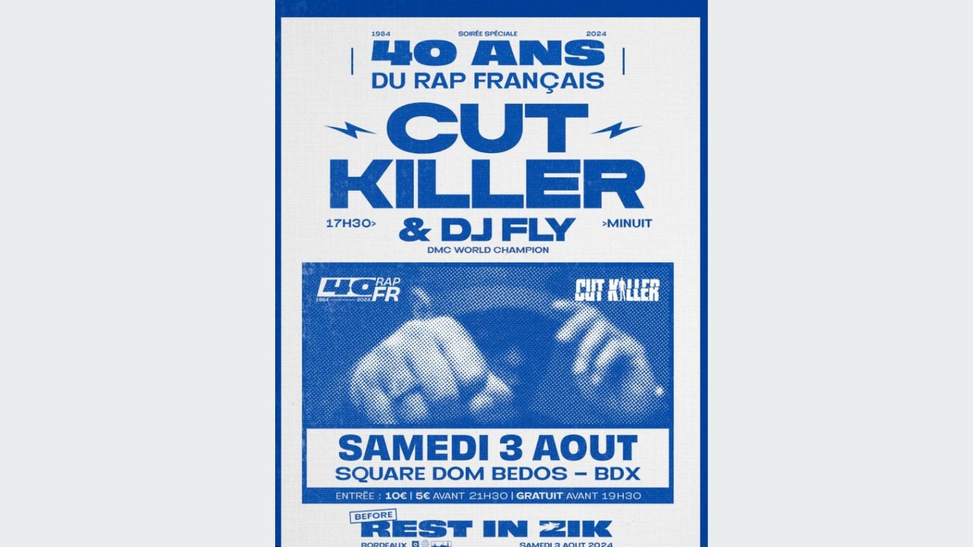 Fêtez les 40 ans du Rap Français avec DJ Cut Killer