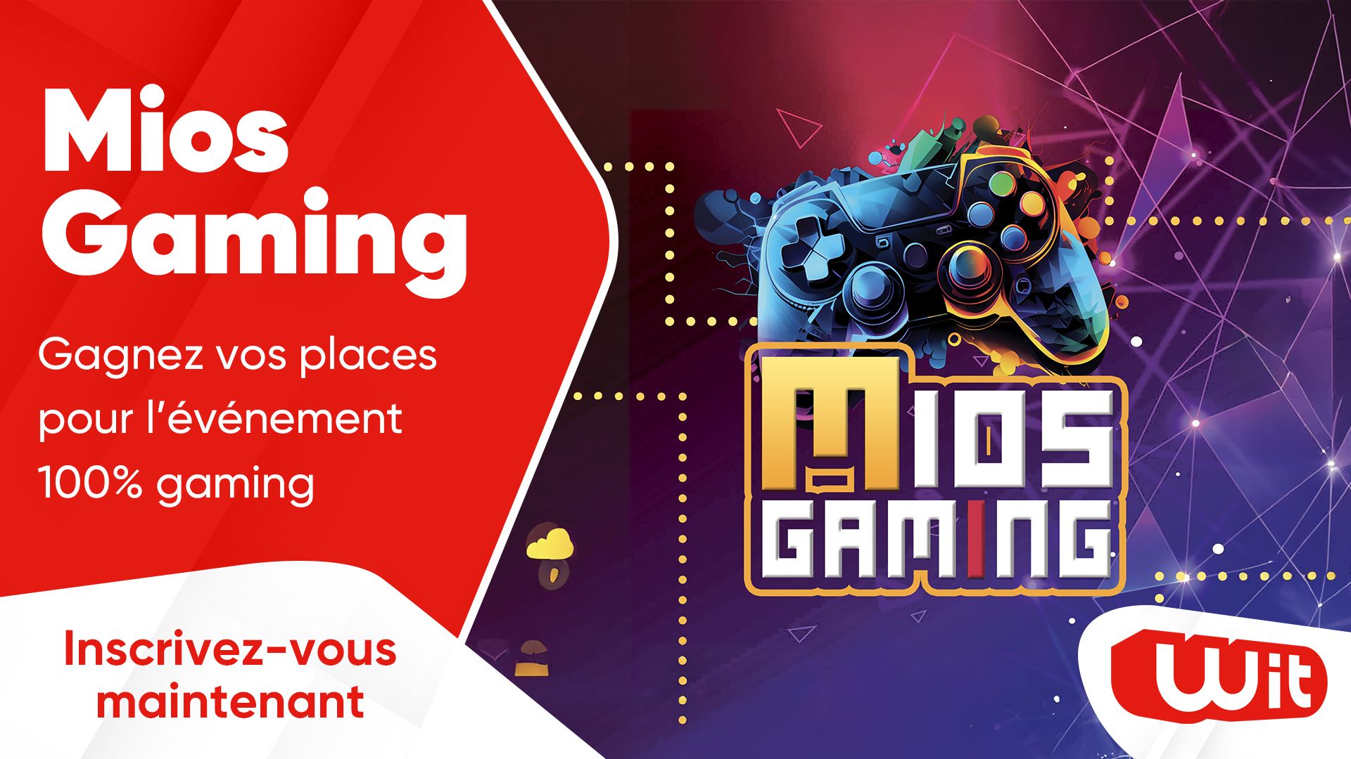 Mios Gaming : gagnez vos entrées pour l'événement 100% gaming