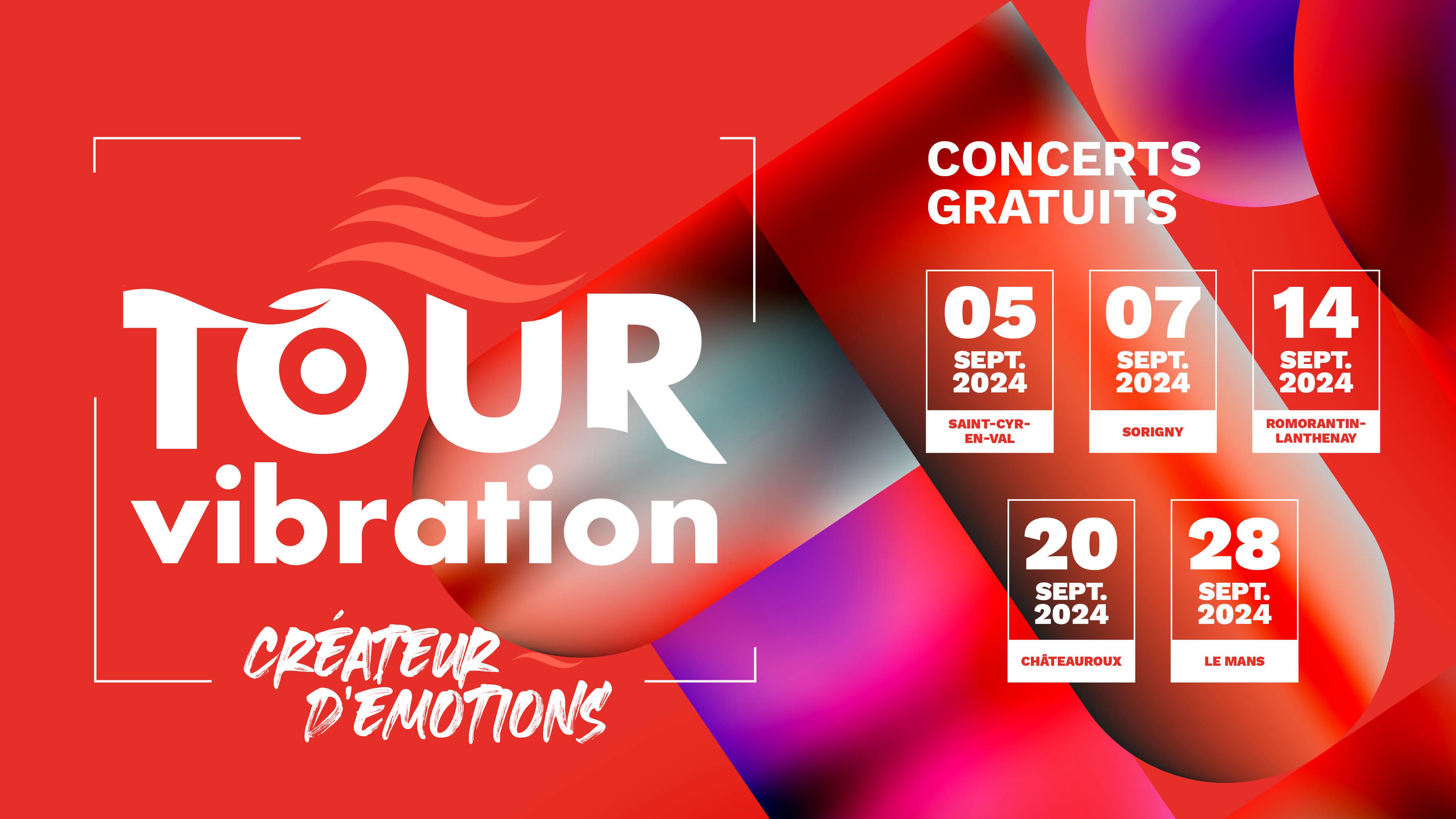 Tour Vibration 2024 : 5 dates confirmées