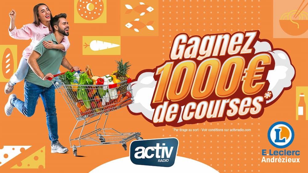 Jeu antenne - Gagnez 1000€ de courses avec Leclerc Andrézieux