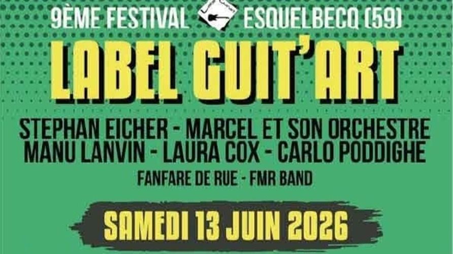 Esquelbecq : 9ème Festival Label Guit'Art à Esquelbecq samedi 13 juin