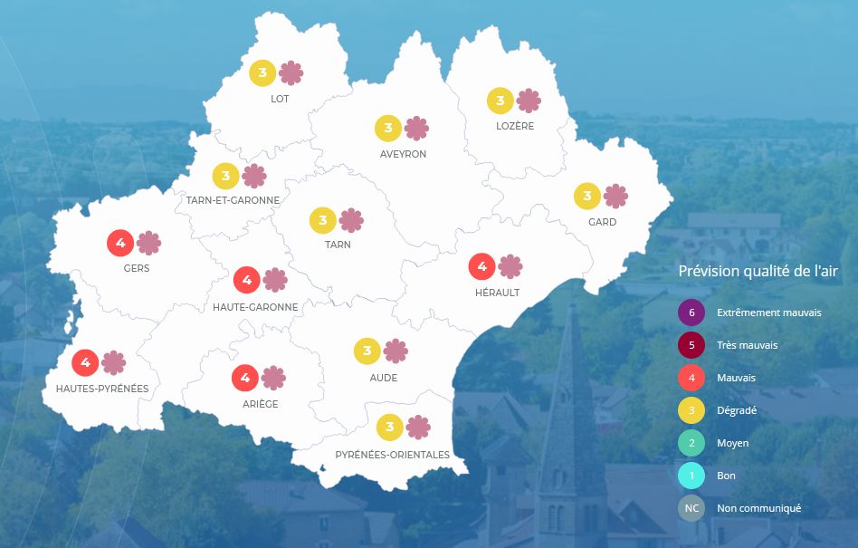 Canicule et pollution : la qualité de l’air se dégrade en Occitanie