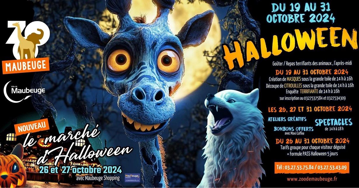 Maubeuge : un marché d’Halloween ce samedi et dimanche au zoo