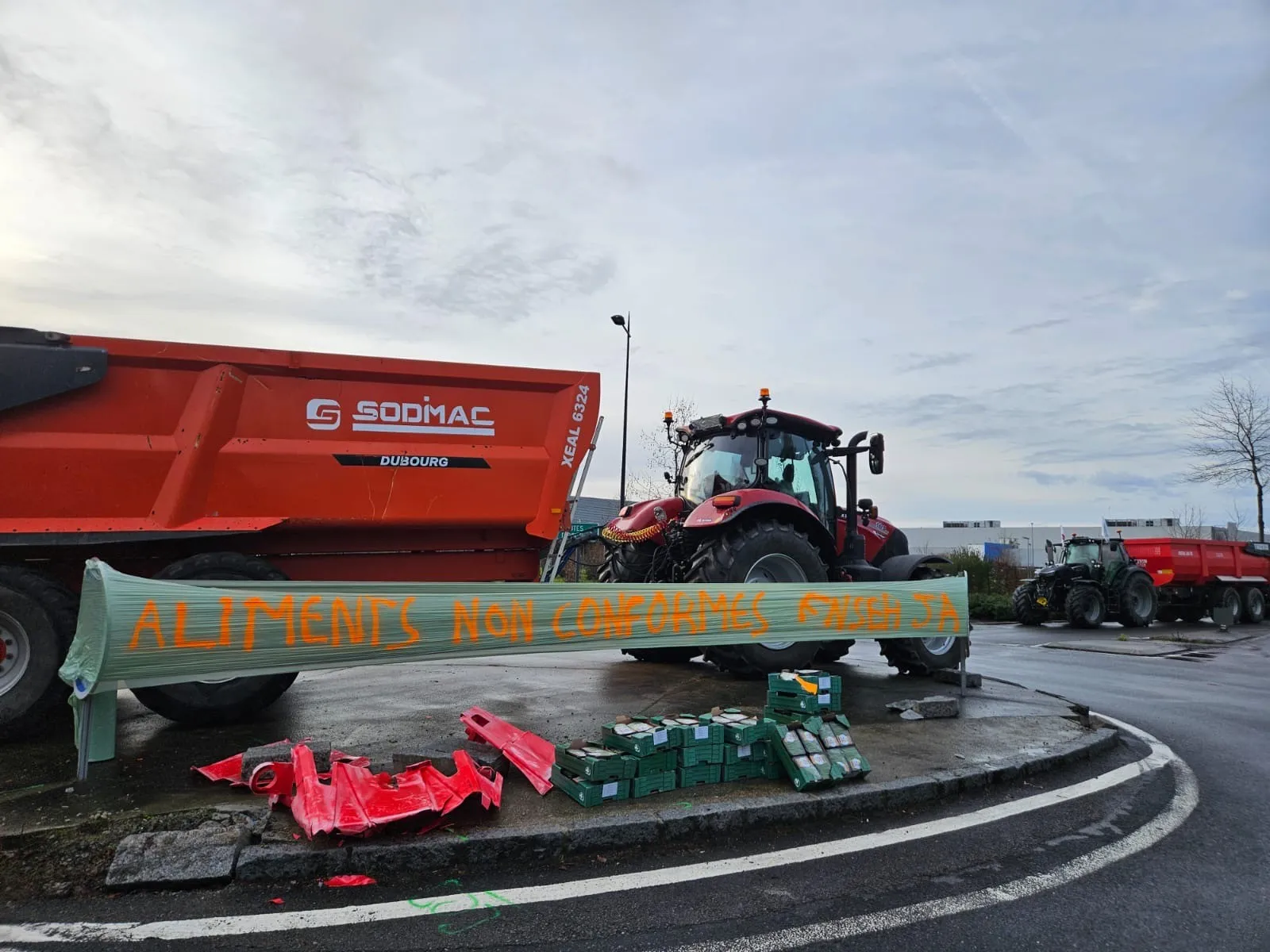Mobilisation des agriculteurs près de Nantes : ils tombent sur des ...