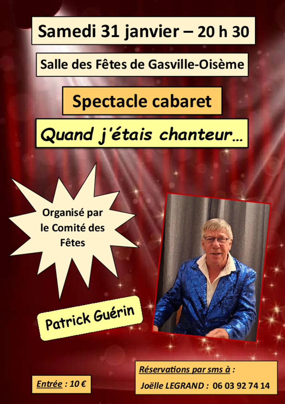 RADIO INTENSITE | GASVILLE-OISÈME - Spectacle cabaret : Quand j'étais ...