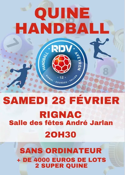 TOTEM - RIGNAC (12) : QUINE RDV AVEYRON HANDBALL