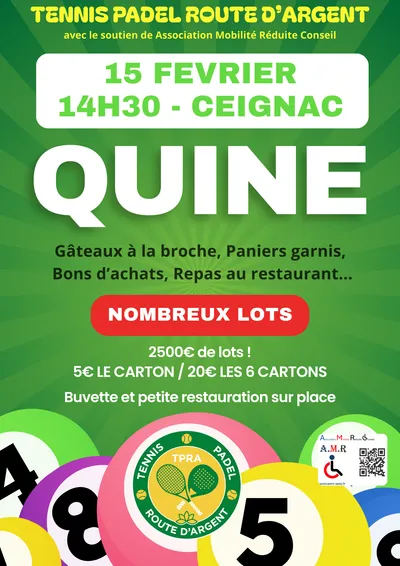 TOTEM - Ceignac (12) : Quine du Tennis Padel Route d'Argent